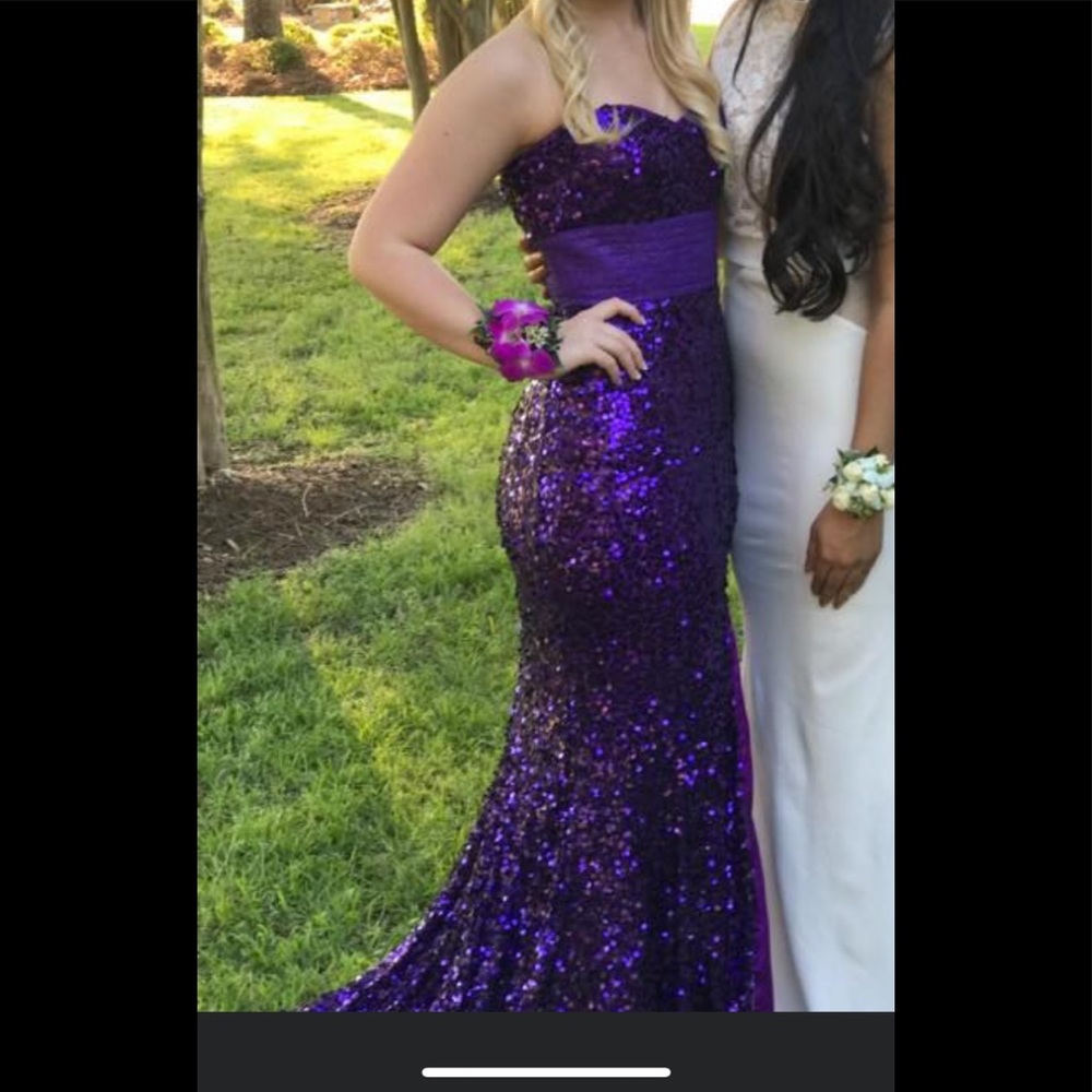 Purple Beaded Prom/Homecoming/Pageant Dress! - Gem